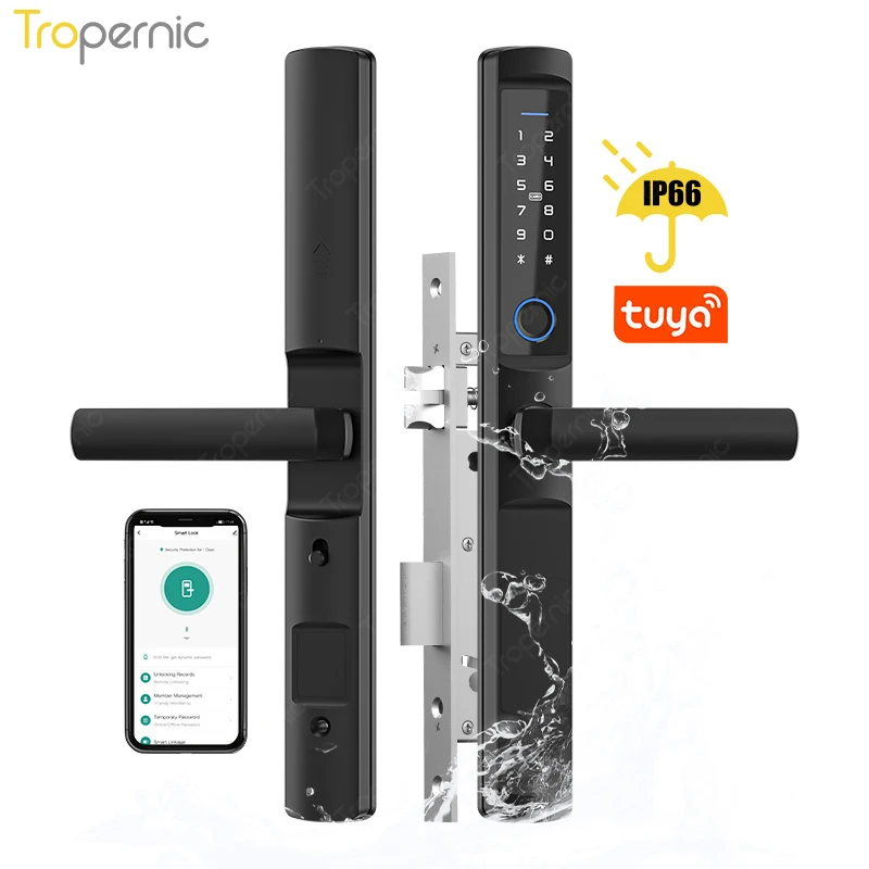Waterproof-Tuya-WiFi-Biometric-Fingerprint-Door-Locks-Electronic-Smart ...