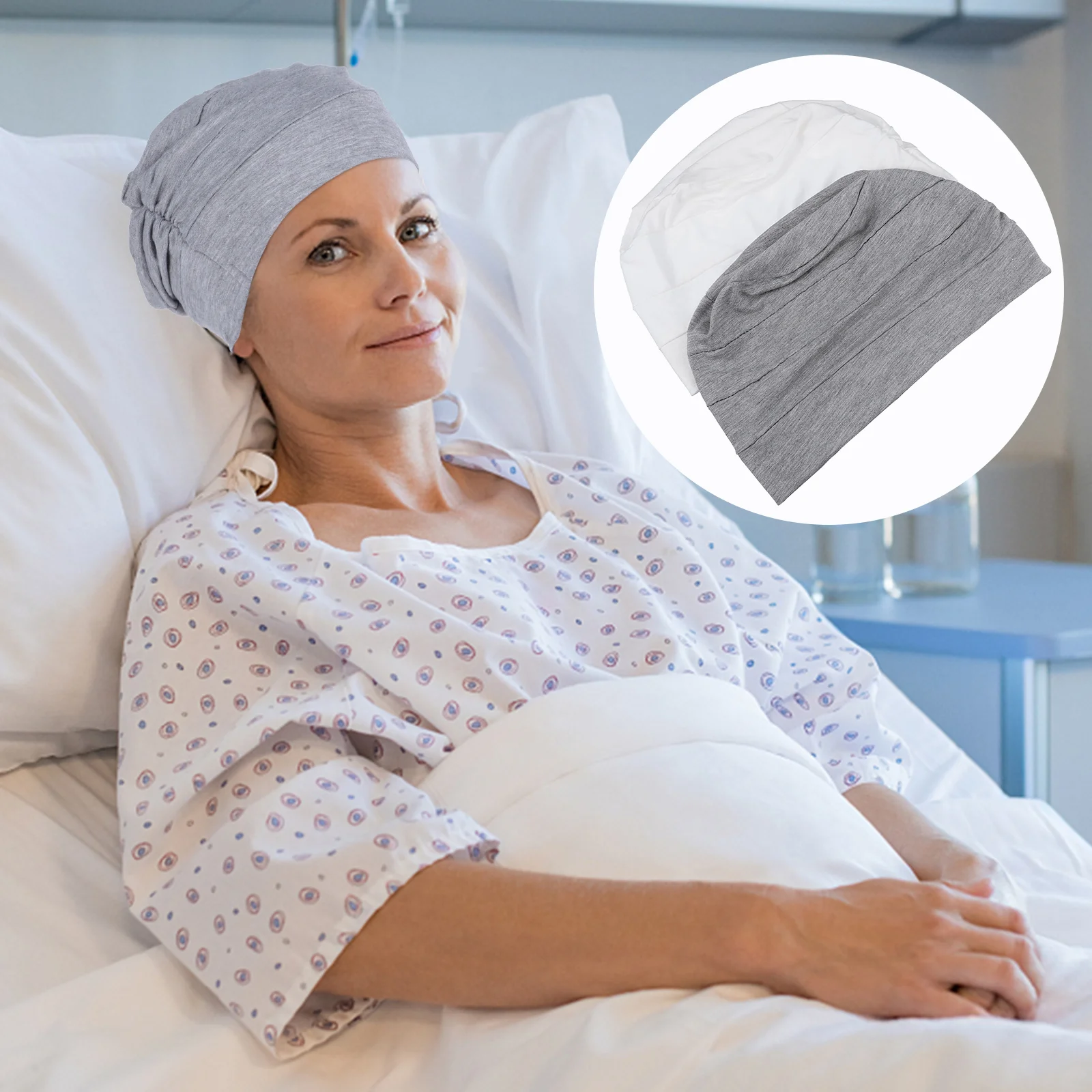 Chemotherapy-Cap-Cotton-Sleep-Hat-Night-Women-Elastic-Patient-Hair-Loss ...