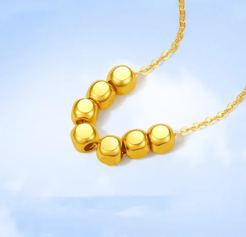 999-real-gold-square-shape-beads-24k-pure-gold-ball-pendants-fine-gold ...