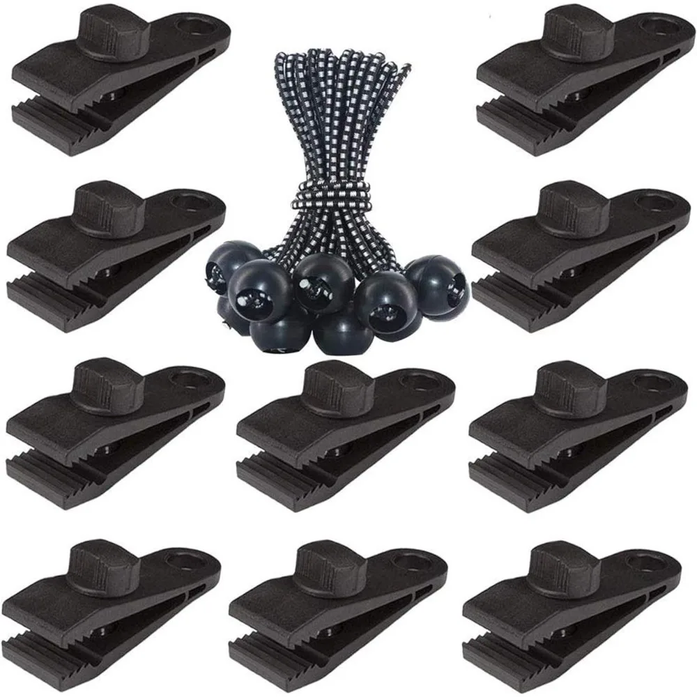 20pcs Outdoor tent clip, skylight clip, reinforced windproof clip,tent ...