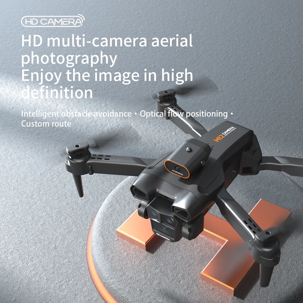 H12 Mini Drone 4K Professinal Three Camera Wide Angle Optical Flow ...