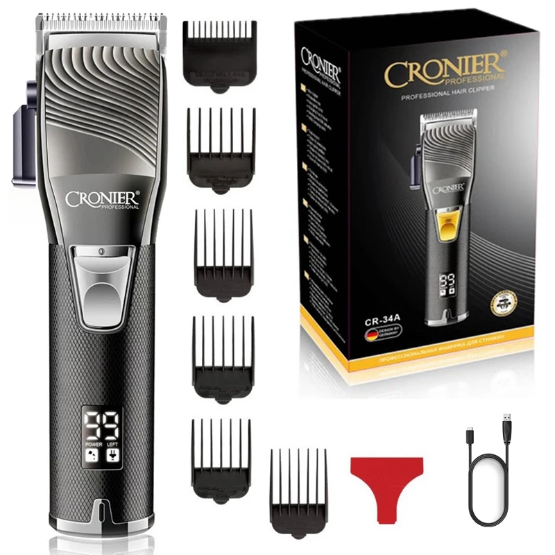 Cronier Professional Hair Clipper | Professional Beard Hair Clipper - Rechargeable - Aliexpress
