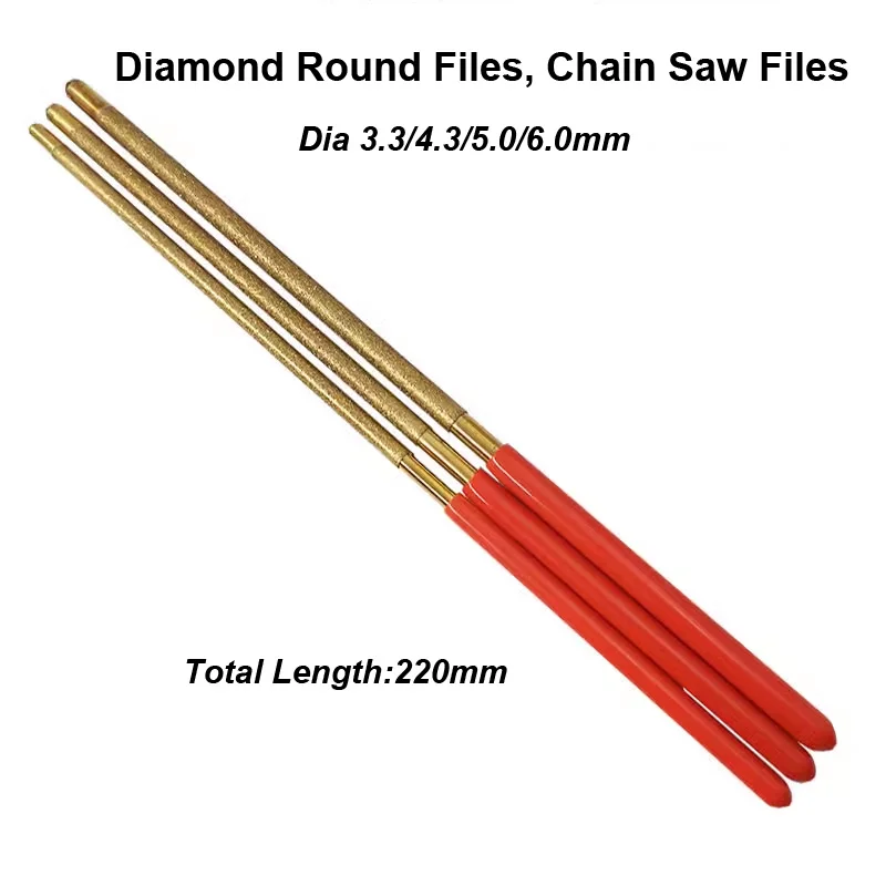 2PCS-Diamond-Point-round-files-extended-round-chain-saw-fileDia-3-3-4-3 ...
