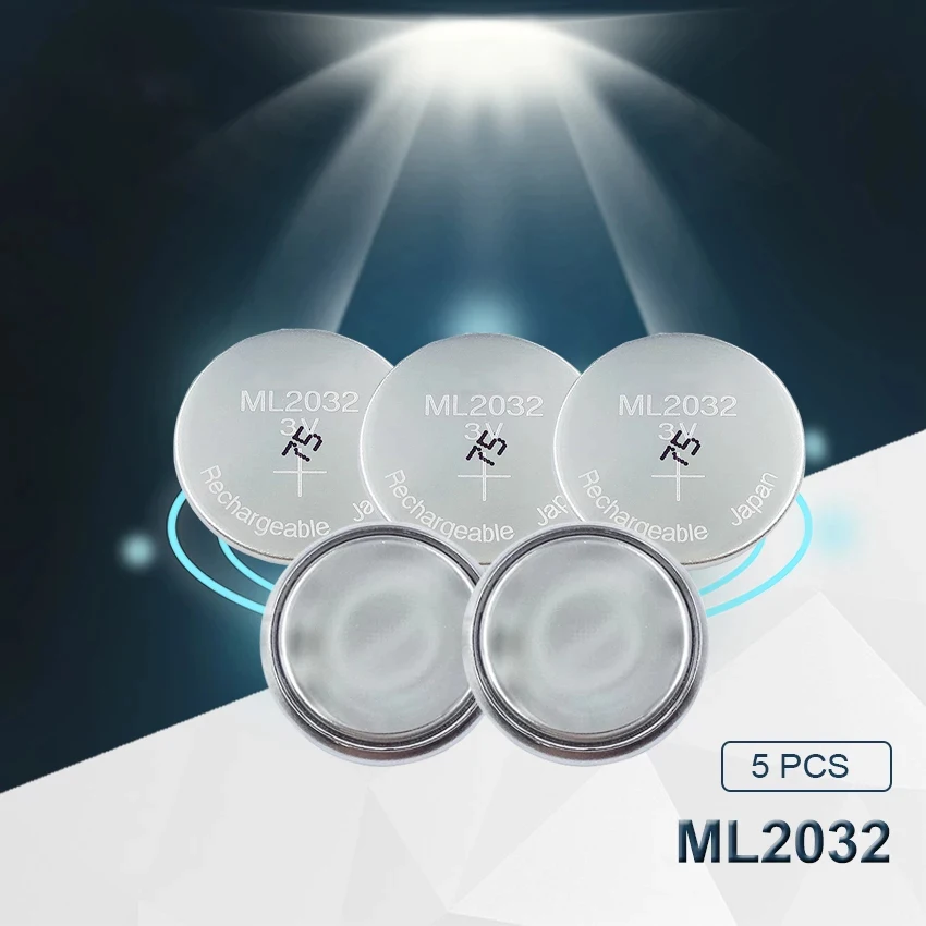 3v Lithium Rechargeable Battery Ml2032 | Ml2032 Recharge Battery - 5pc ...