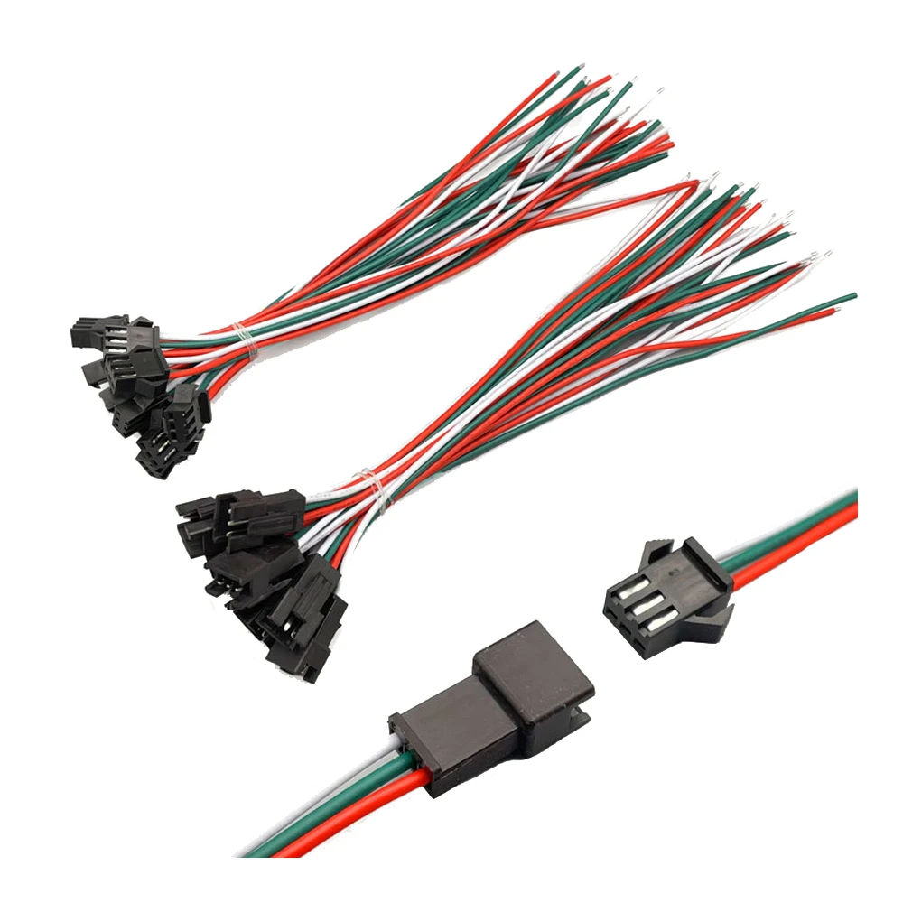 SM2-54-15CM-Connector-Terminals-Electri-Cable-2P-3P-4P-5P-40pcs-Home ...