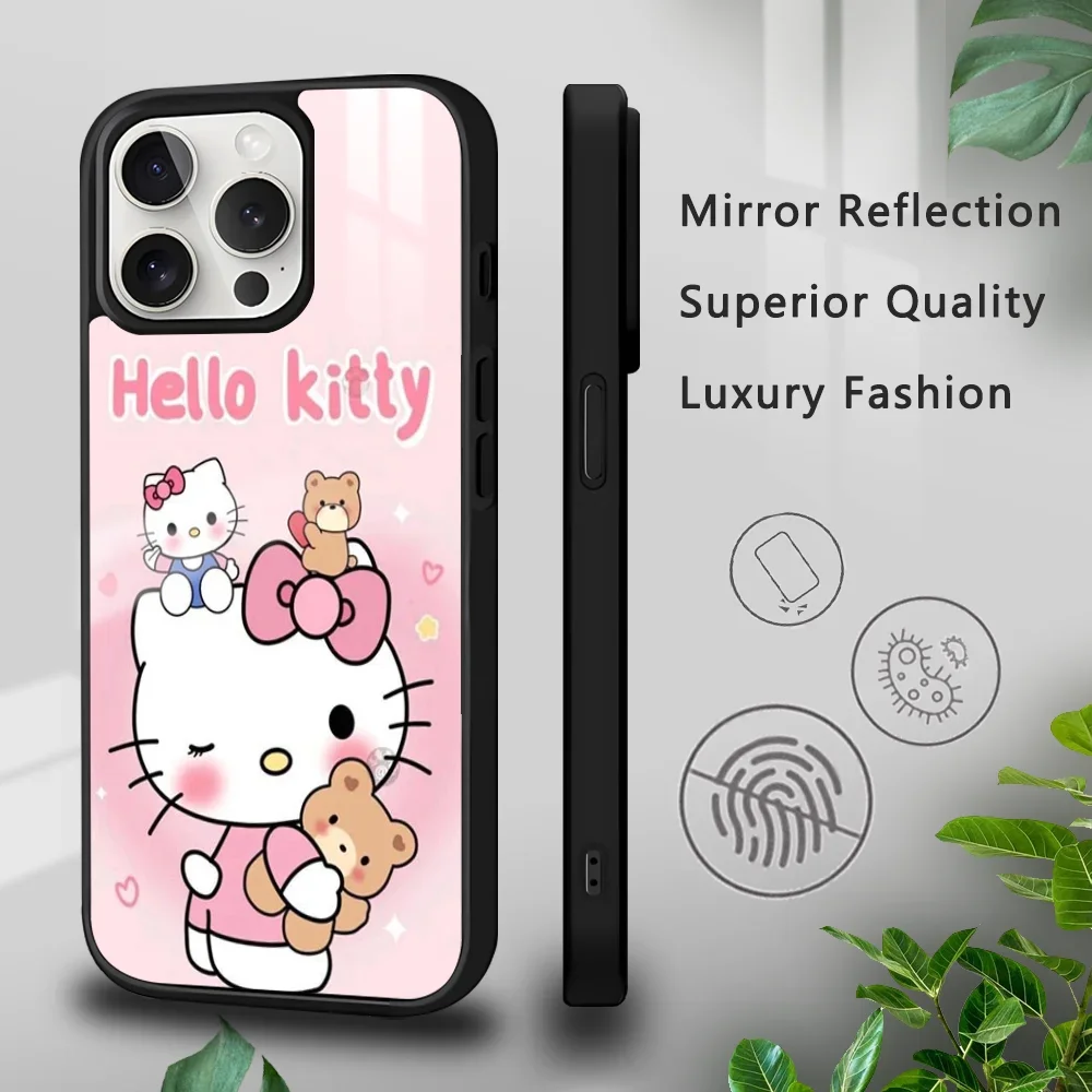 Sanrio Hello Kitty Cat Phone Case For iPhone 16 15 14 13 12 11 Pro Xs ...