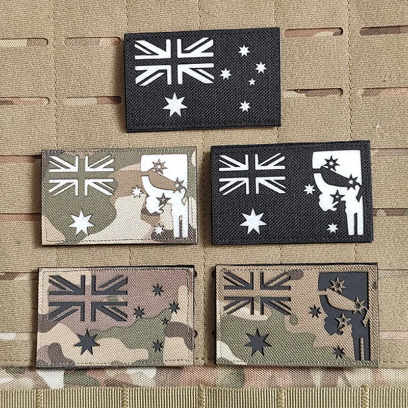 Australia-Flag-Reflective-Patches-Embroidered-Military-Tactical-Patch ...