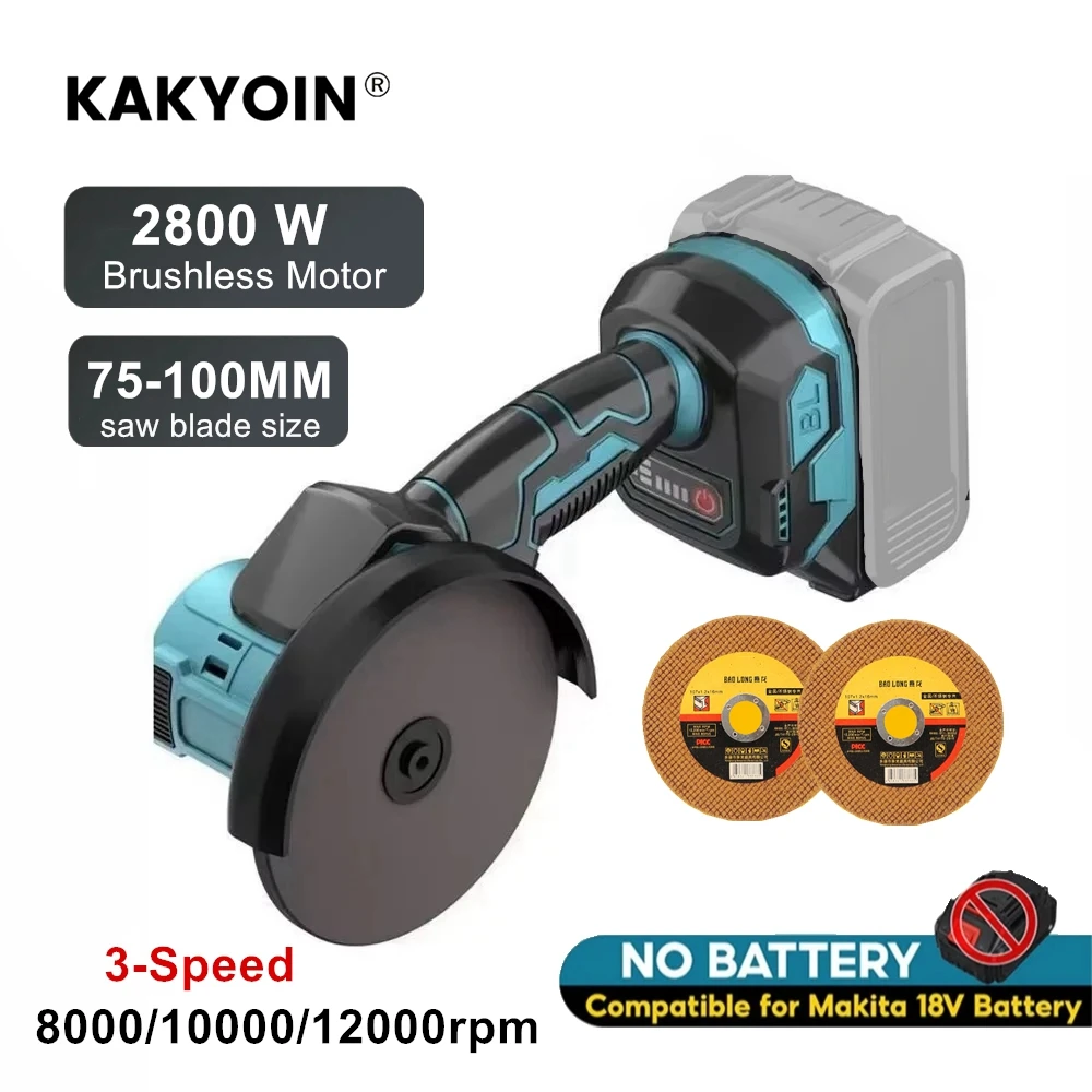 18V Mini Brushless Angle Grinder M10 Electric Polishing Grinding ...
