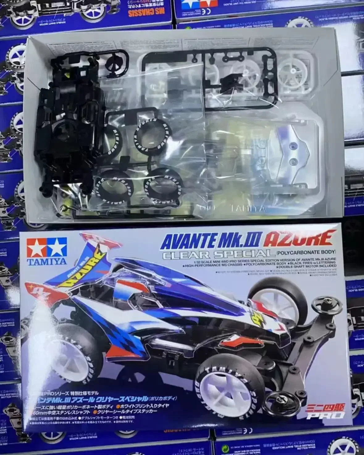 Modelo de coche 4WD original Tamiya AVANTE MK3 NERO CLEAR VIOLET ...