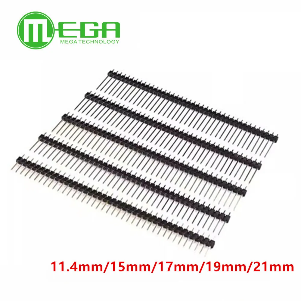 200pcs 40Pin 2.54 mm 1X40P 1*40 Male Single Row Pin Header Strip PCB 11 ...