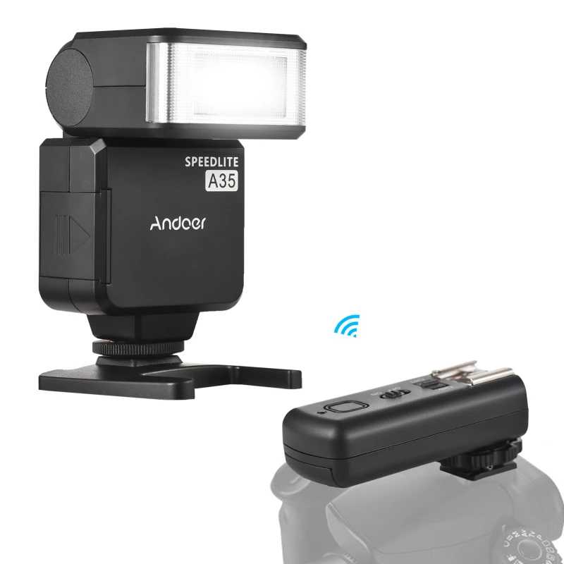 Andoer-A35-Universal-On-Camera-Flash-Electronic-Speedlite-GN32-Wireless-Trigger-for-Canon-Sony ...