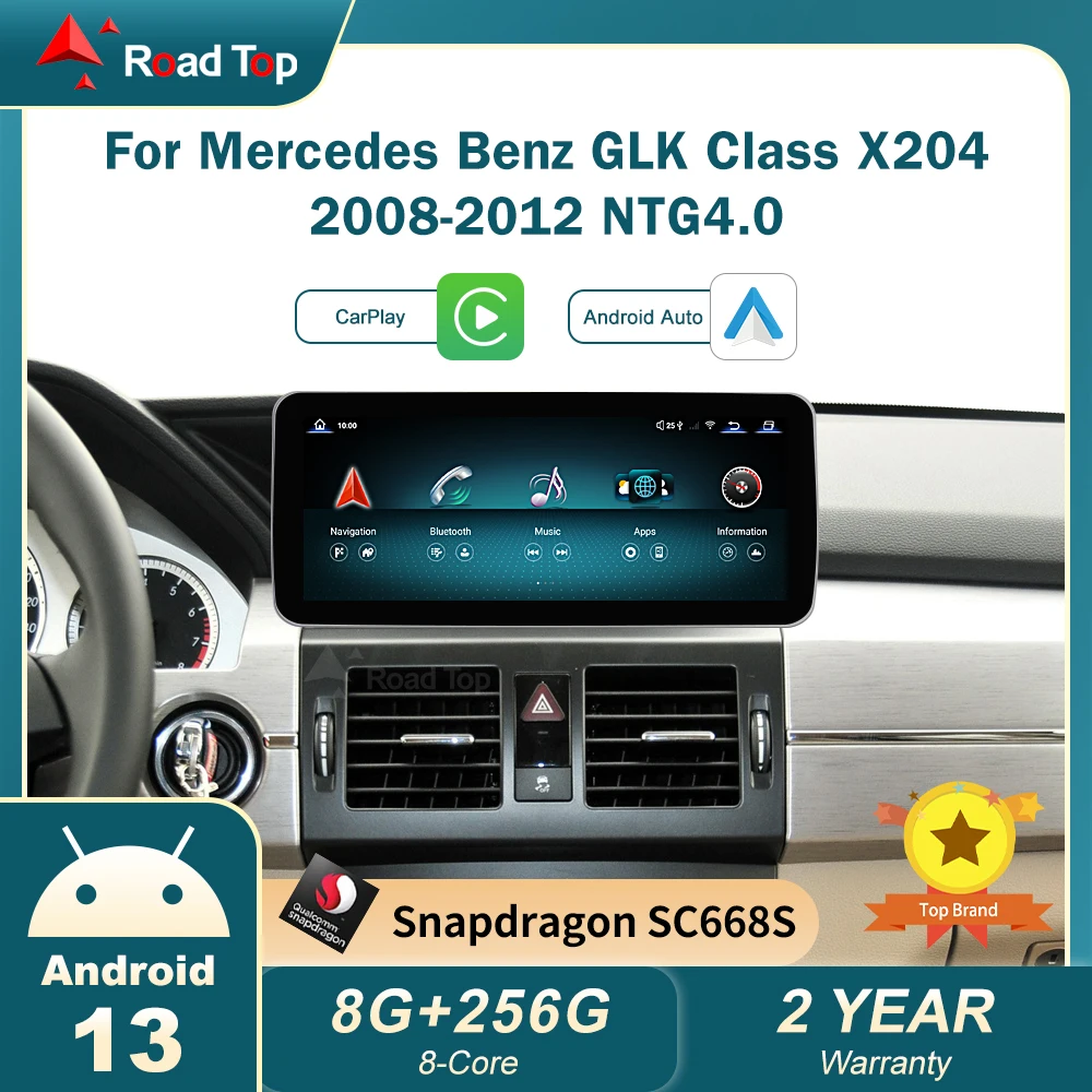 QC668 Android 13 for Mercedes-Benz GLK X204 2008-2012 Radio GPS ...