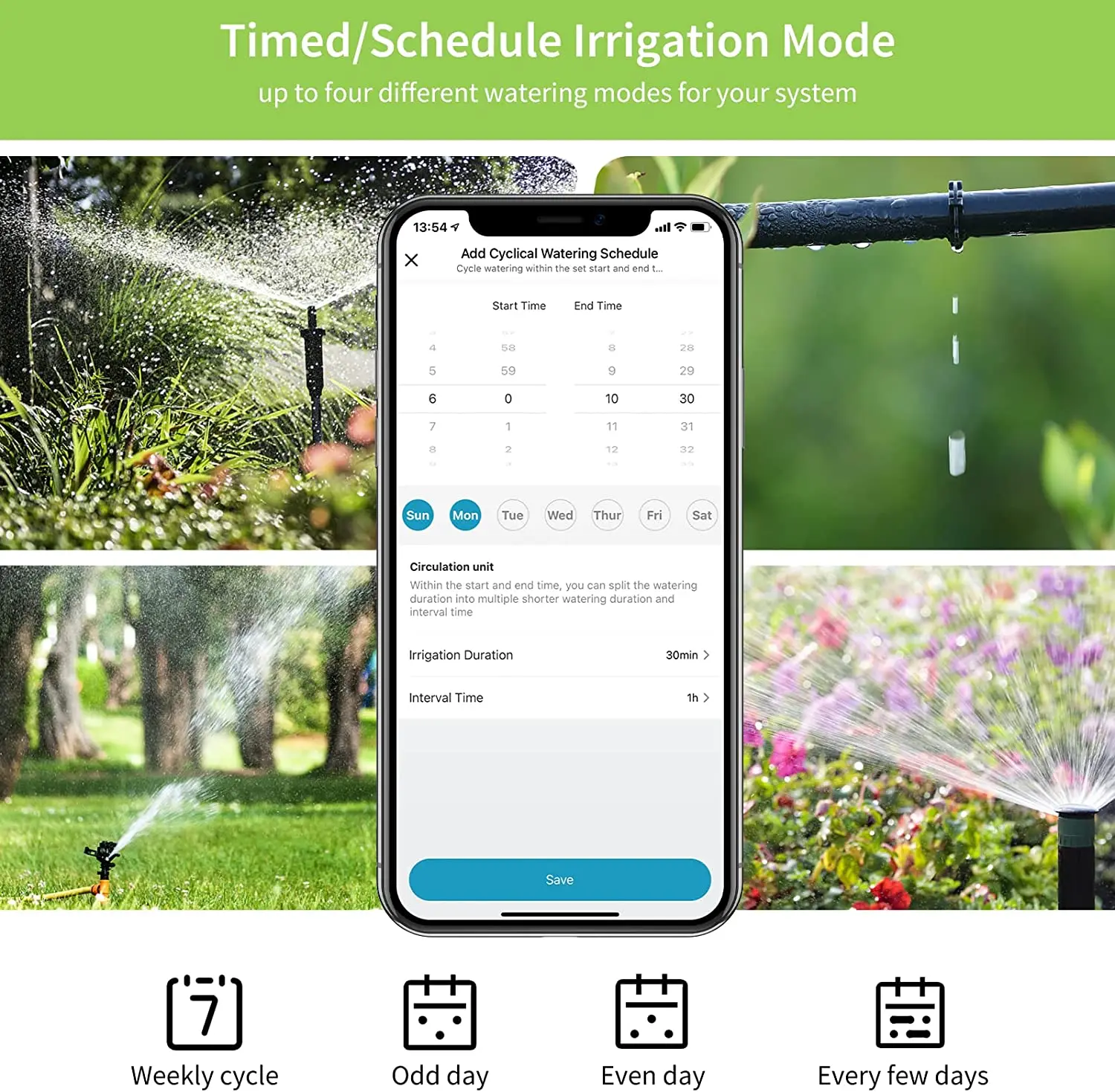 Diivoo Wifi Water Timer Garden Smart Irrigation Watering System ...