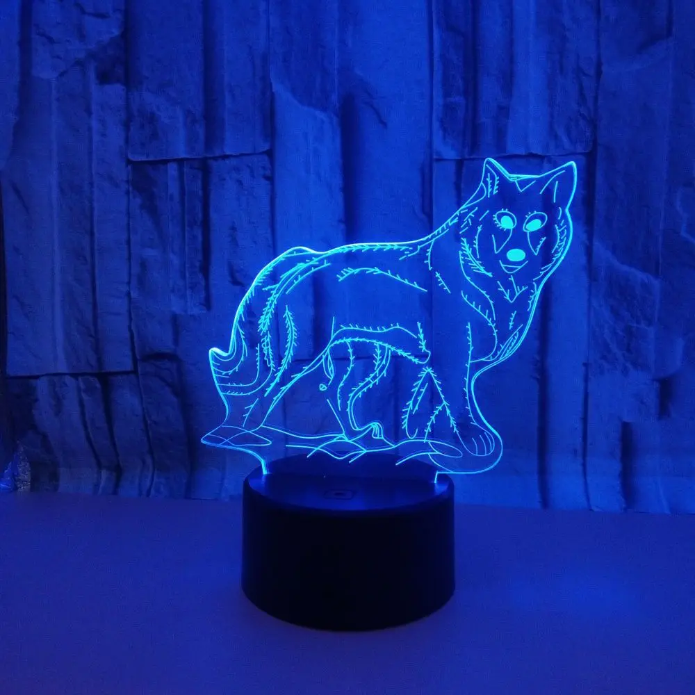 Nighdn-3D-Wolf-Lamp-Led-Night-Light-Bedroom-Decoration-Birthday ...