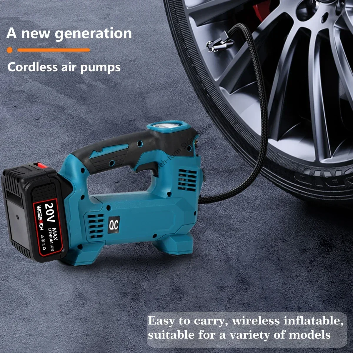 Air-Inflator-Portable-Car-Air-Compressor-Pump-Handled-Digital ...