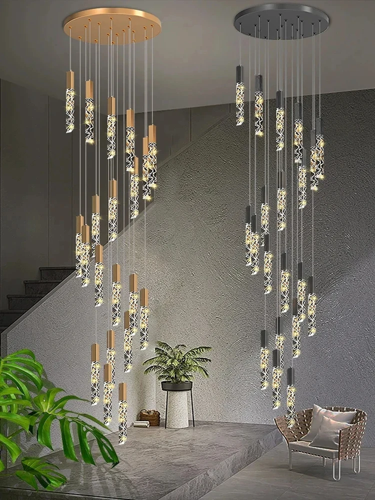 Yeni-merdiven-avize-LED-Modern-dubleks-Loft-Spiral-uzun-avize-yarat-c ...