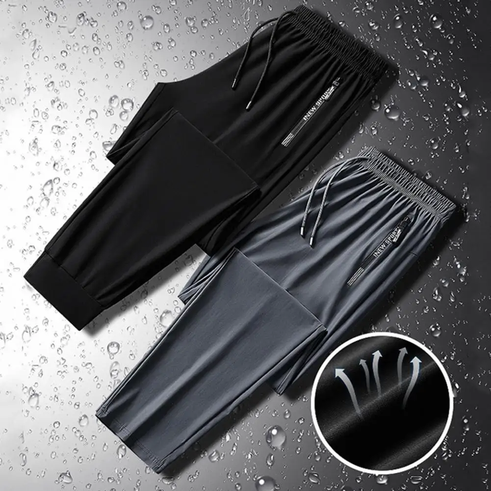 Men-Ice-Silk-Pants-Summer-Ultra-thin-Cooling-Quick-drying-Sports-Casual ...
