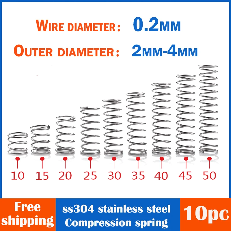 10pcs-lot-304-Stainless-steel-Compression-spring-steel-Silk-diameter-0 ...