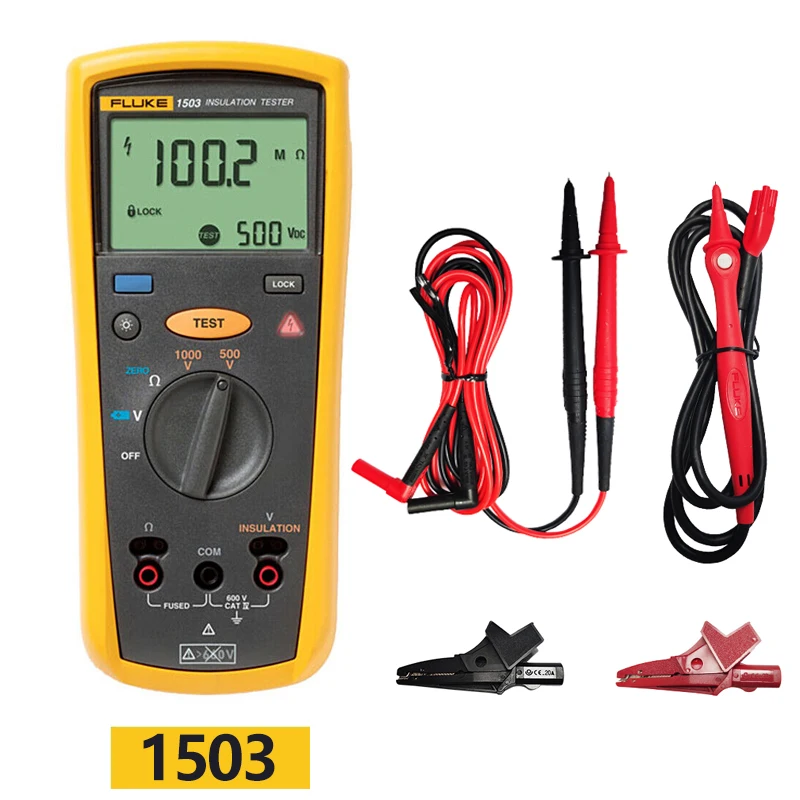 FLUKE-Alta-Precis-o-Isolamento-Resist-ncia-Tester-Medidor-Digital ...