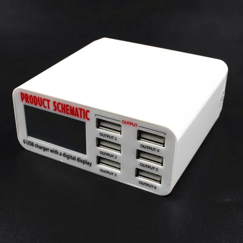 6port-6A-Smart-Multi-Port-Fast-Charge-Digital-Universal-Automatic ...