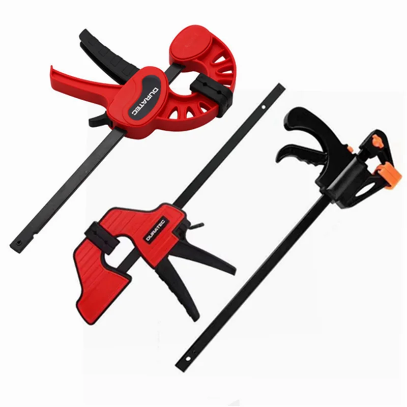 4-6Inch-Wood-Working-Mini-F-Clamp-Clip-Quick-Ratchet-Clip-Heavy-Duty ...