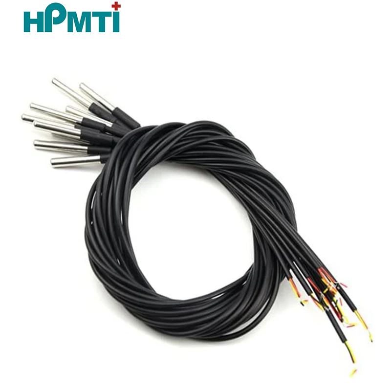 10-Pcs-DS1820-Stainless-steel-Waterproof-DS18b20-1m-3m-5m-thread ...