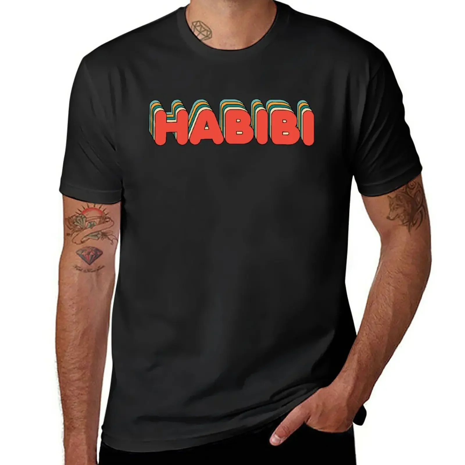 Retro-Habibi-Arabic-T-Shirt-customizeds-korean-fashion-t-shirts-for-men ...