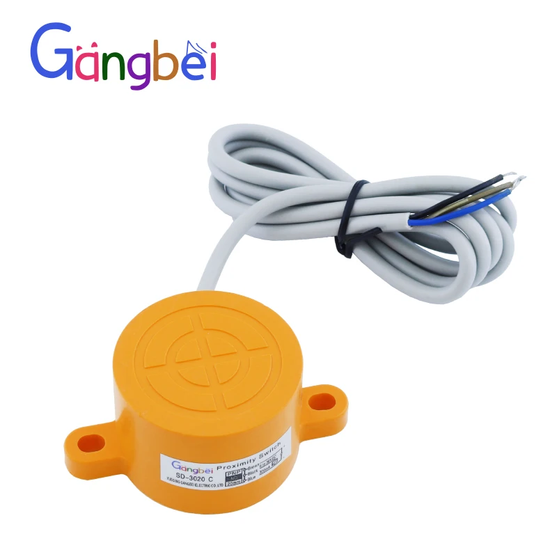 Gangbei Flat Round Metal Proximity Sensor Switch Inductive Sensor SD ...
