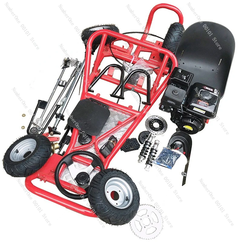 168CC-modified-four-wheel-motorcycle-drift-go-kart-complete-set-of ...