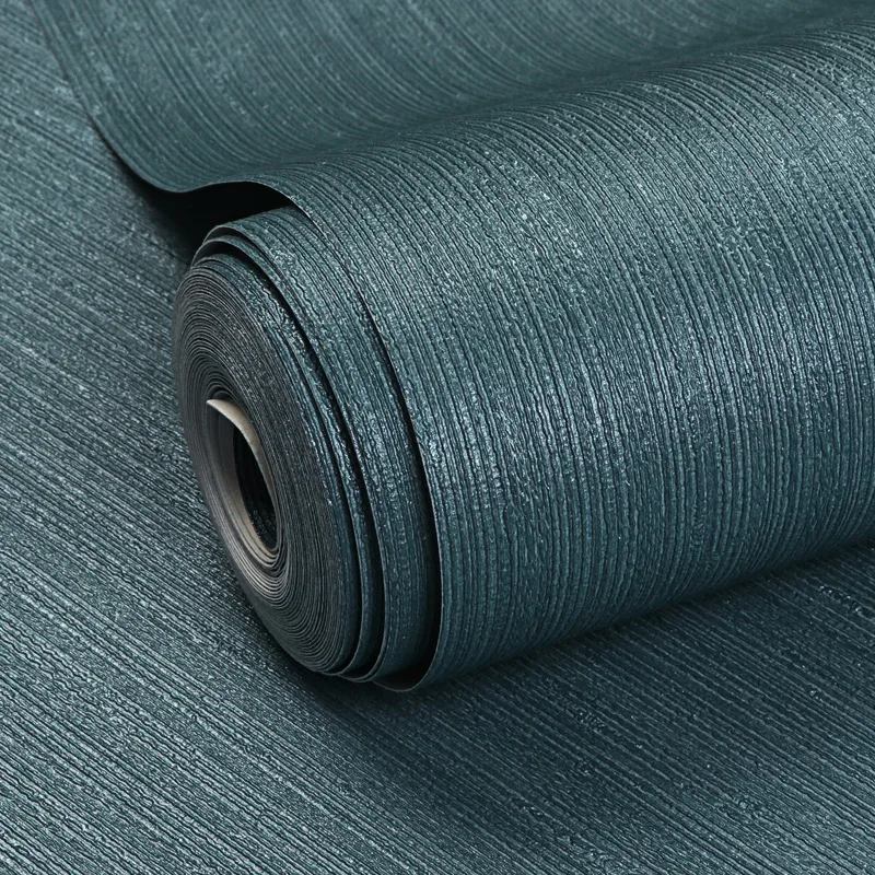 Dark Green Striped Wallpaper