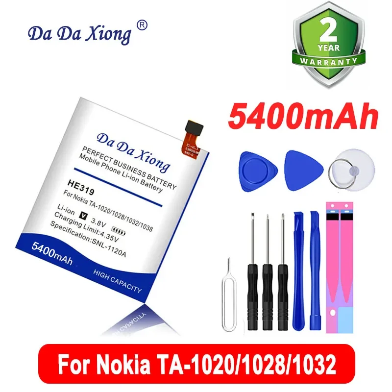 5400mAh-High-Quality-Mobile-Battery-HE319-For-Nokia-3-Nokia3-TA-1020 ...