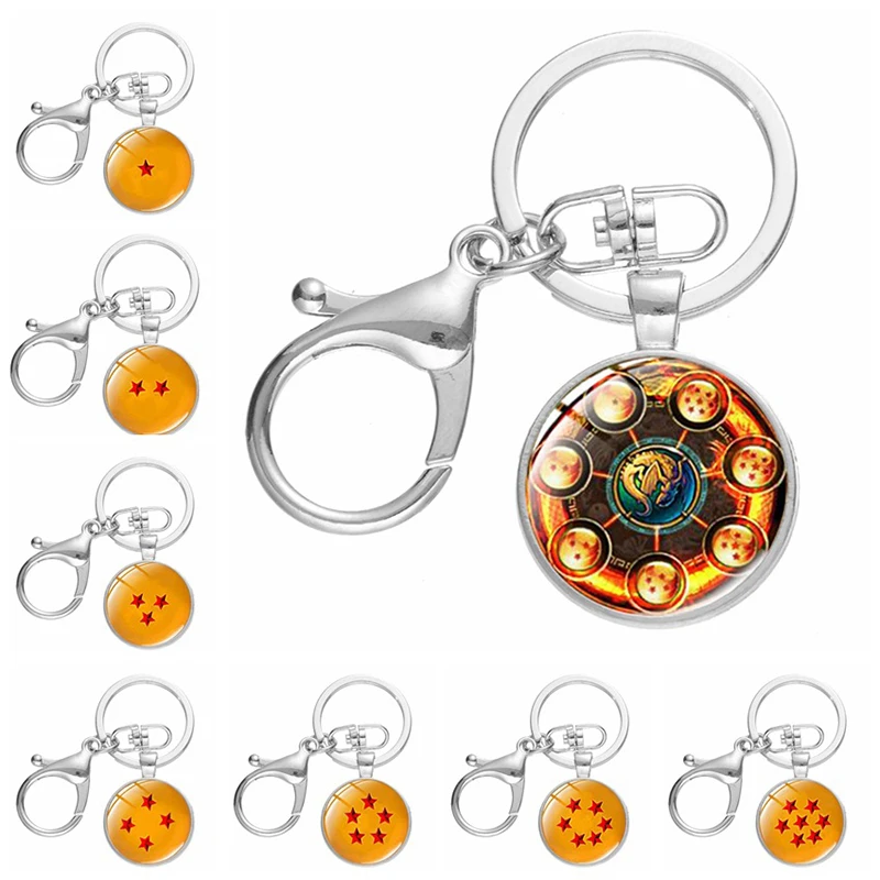 Anime-Dragon-Ball-Z-Glass-Keychain-Ornament-Dragon-Ball-Son-Goku-Vegeta ...