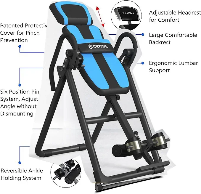 Comfort Lumbar Support Innova ITX9600 Heavy-Duty Inversion Table - 300 ...