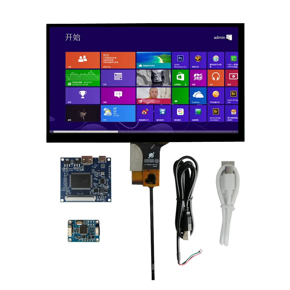 Pantalla-LCD-de-9-pulgadas-1024x600-tablero-de-Control-del-controlador-del-Monitor-digitalizador ...