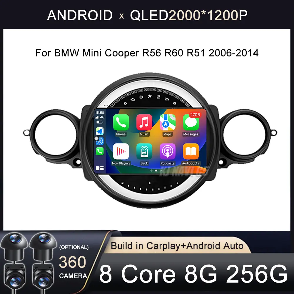 Android-14-Car-Player-Radio-For-BMW-Mini-Cooper-R56-R60-R51-2006-2014 ...