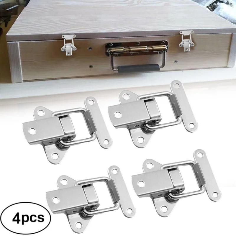 4Pcs-Stainless-Steel-Cabinet-Latch-Hasp-Toolbox-Toggle-Lock-Hasp-Toggle ...
