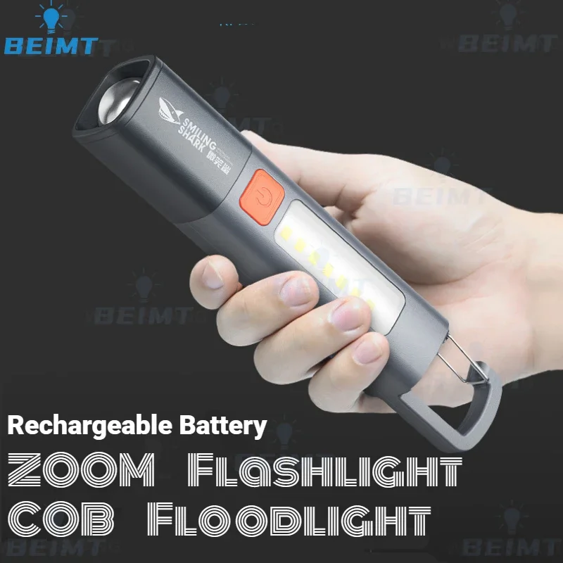 Outdoor Mini Flashlight High Brightness Long-range COB Large Floodlight ...