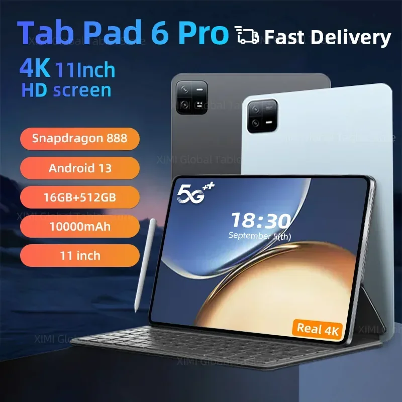 2024-Pad-6-Pro-Original-Global-Version-Snapdragon-888-16GB-1TB-Android ...