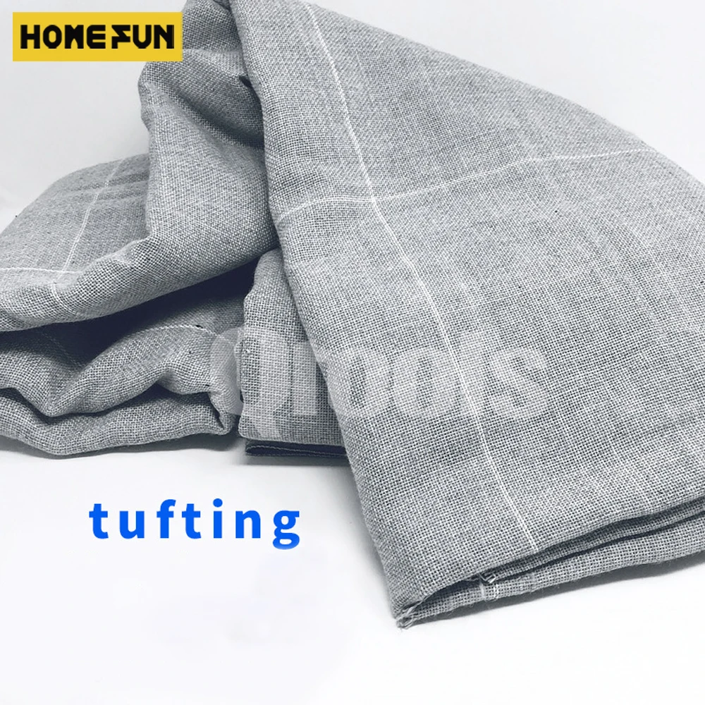 Tufting Cloth 100% Polyster Tufting Fabric For Electric Carpet Gray ...