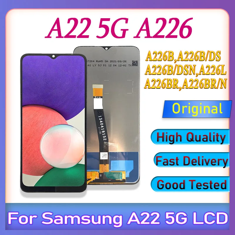 6.5'' Original For Samsung Galaxy A22 5G LCD Touch Screen Digitizer ...