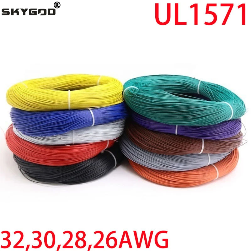 5/20/50M UL1571 32 30 28 26 AWG PVC Electronic Wire Flexible Cable Insulated Tin plated Copper ...