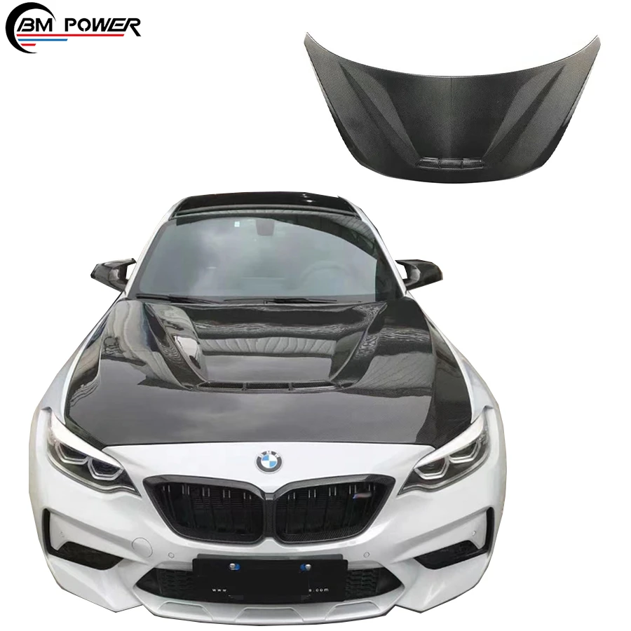 2 SERIES F22 CARBON FIBER HOOD ENGINE SCOOP F22 M235I 228I BUMPER HOOD ...