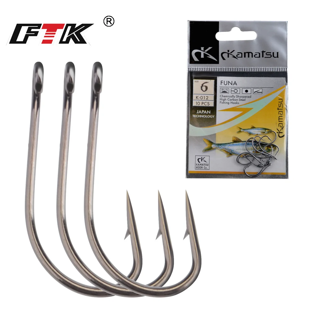 FTK-Fishing-hook-Barbed-Carp-Fishing-Hooks-3-12-10pcs-50pcs-High-Carbon ...