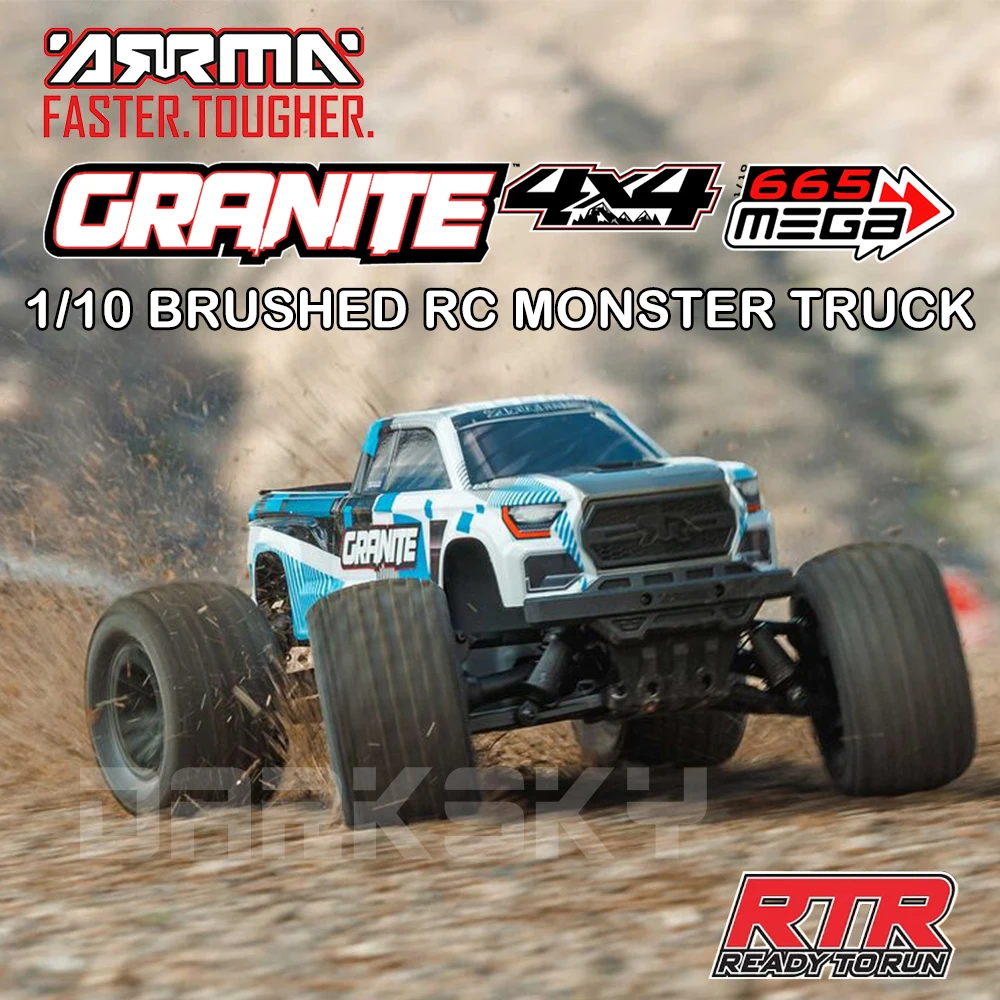 ARRMA GRANITE MEGA 665 ARA4202V4 4X4 RTR BRUSHED 1/10 Electric Remote ...