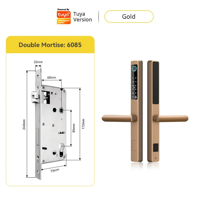 Waterproof Outdoor TUYA Fingerprint Lock APP RFID Code Keyless Smart ...