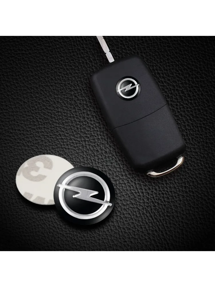 14mm Opel Key Fob Emblem Stickers-Metal Logo Badge Compatible Corsa ...