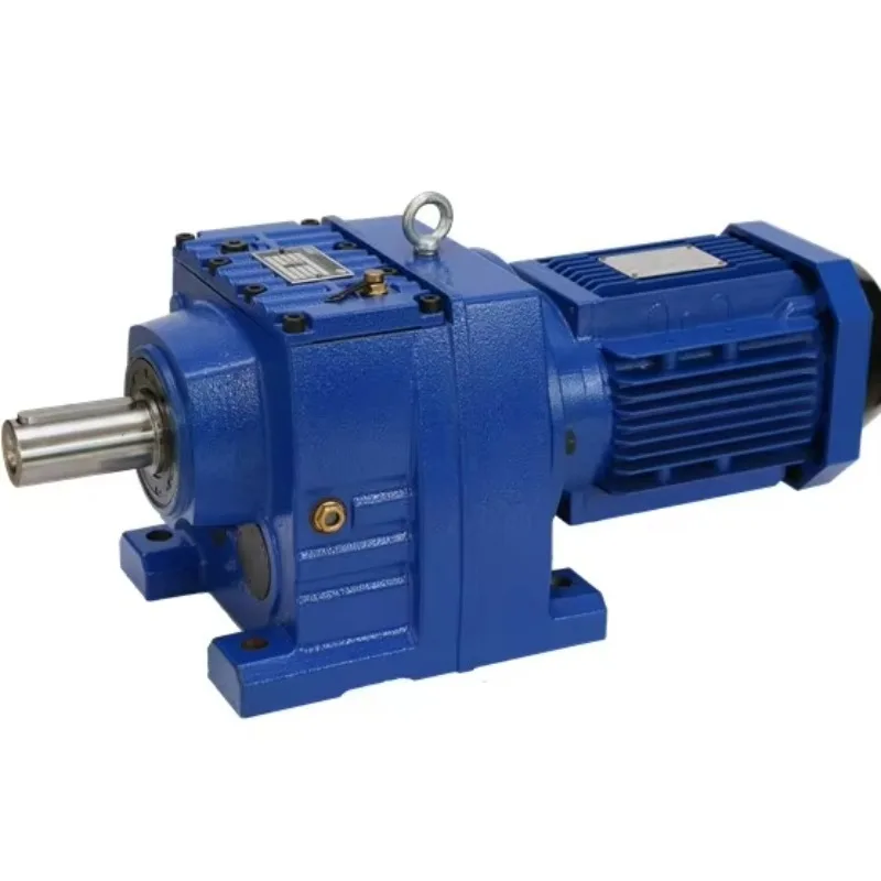Hot Sale R Series Helical Gear Box Gear Speed Reducer with 3 Shafts ...