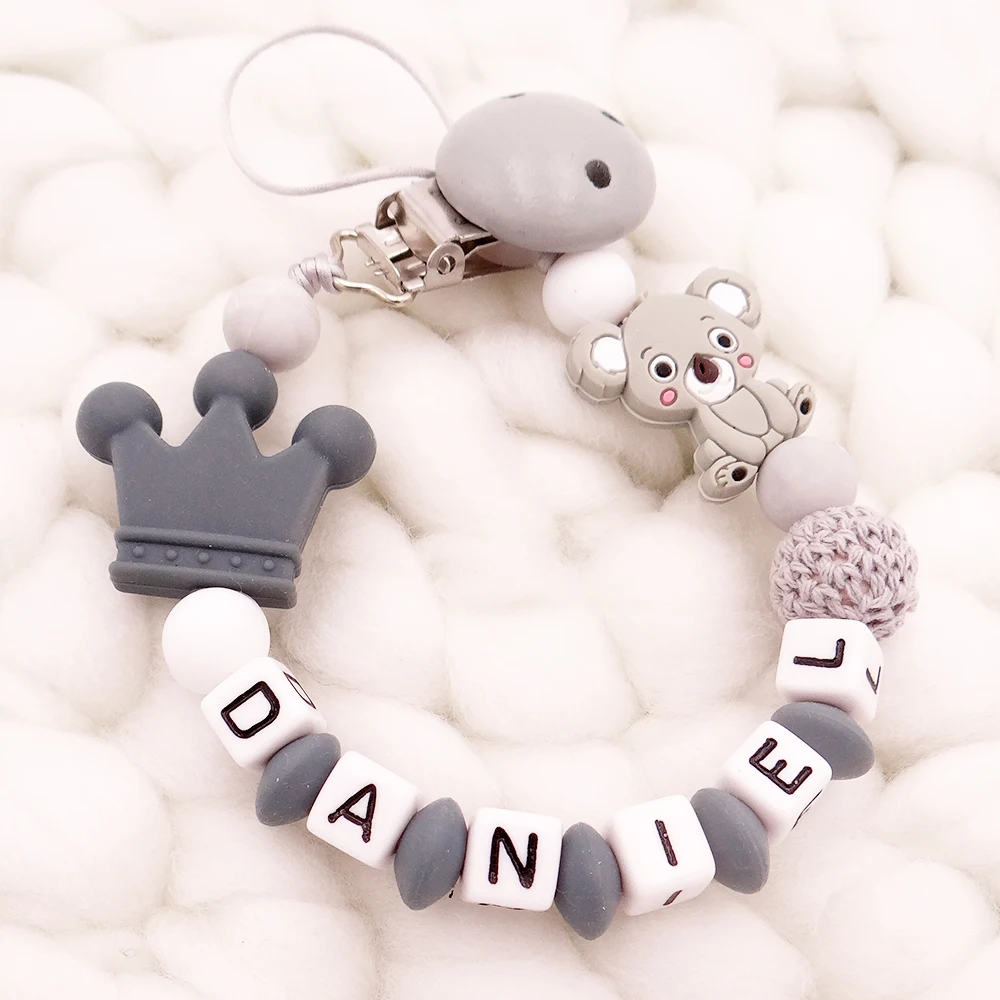 New-Handmade-Free-Personalized-Name-Pacifier-Clips-Cute-Pacifier-Chains ...