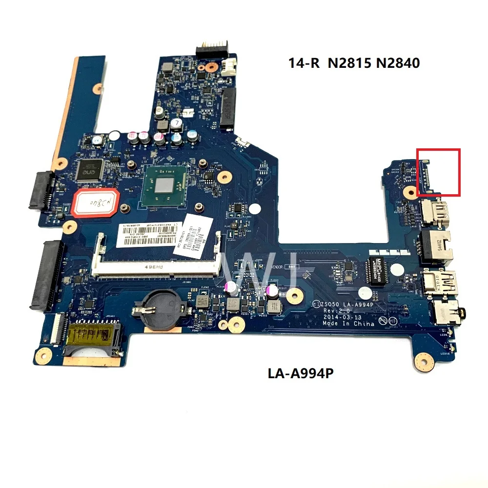 for-HP-14-R-759879-501-788289-501-laptop-motherboard-LA-A994P-N2815 ...
