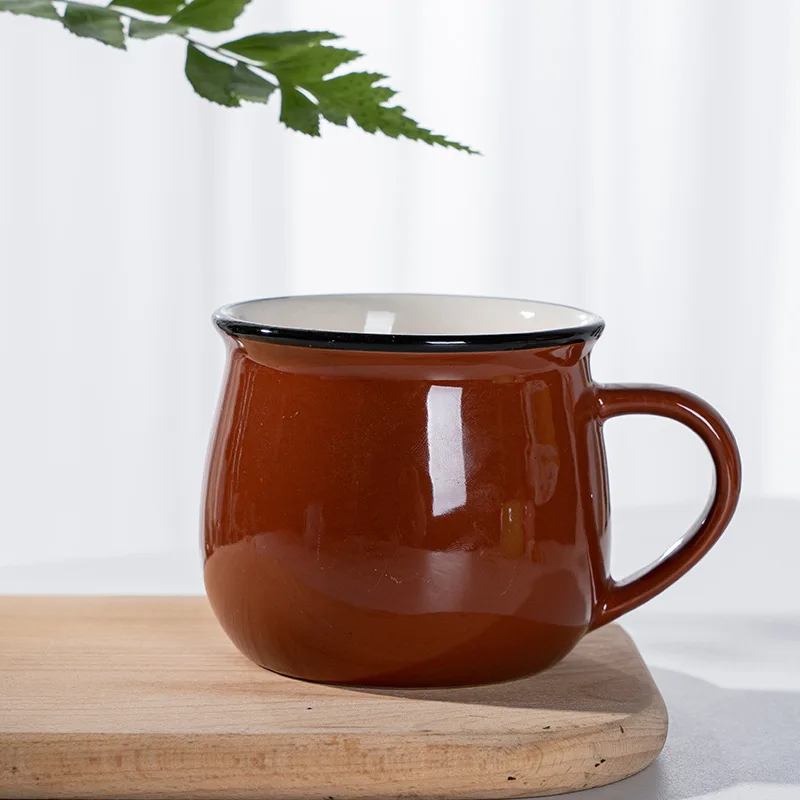 blank plain 10oz 300ml vintage ceramic mug cup - AliExpress 15